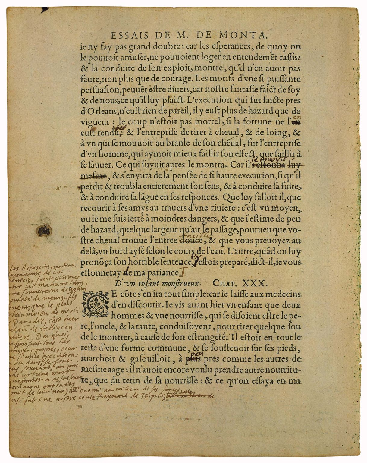 D’un Enfant Monstrueux - Essai de Michel de Montaigne - Essais - Livre ...