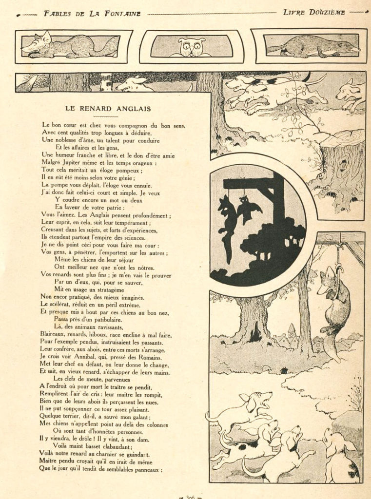 Le Renard Anglais - Fable de Jean de La Fontaine - Fables de La Fontaine