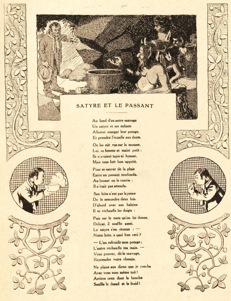 Le Satyre Et Le Passant Fable De Jean De La Fontaine Fables De La